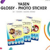 Yasen Glossy Photo Sticker 150,135,90 GSM A4 20 Sheets | Shopee Philippines