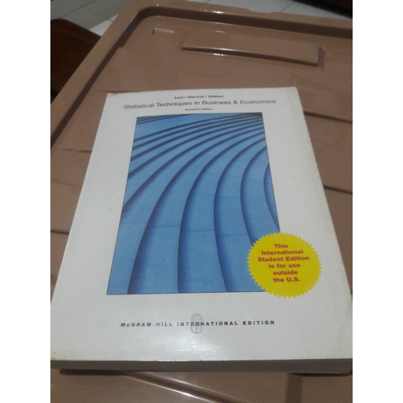 Statistical Techniques in Business & Economics 16th Ed Lind, Marchal ...