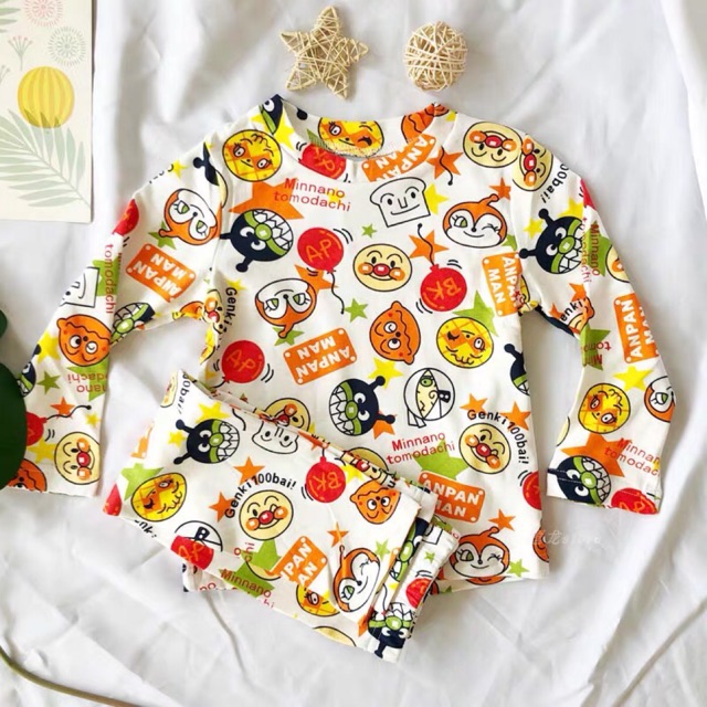 Anpanman Kid Pajama Set Breadman 儿童面包超人睡衣 | Shopee Philippines