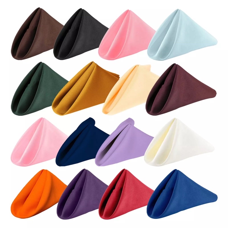 READY TO SHIP Table Napkin Cloth Katrina Fabric MAKAPAL | Shopee ...