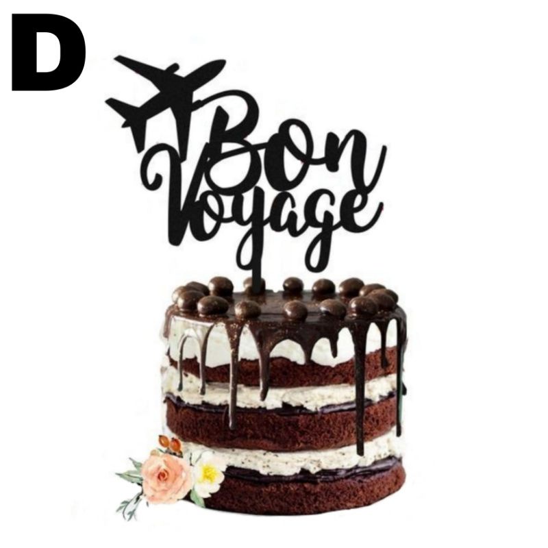 Happy Retirement Cake Topper Farewell Bon Voyage Good luck Cake Topper ...