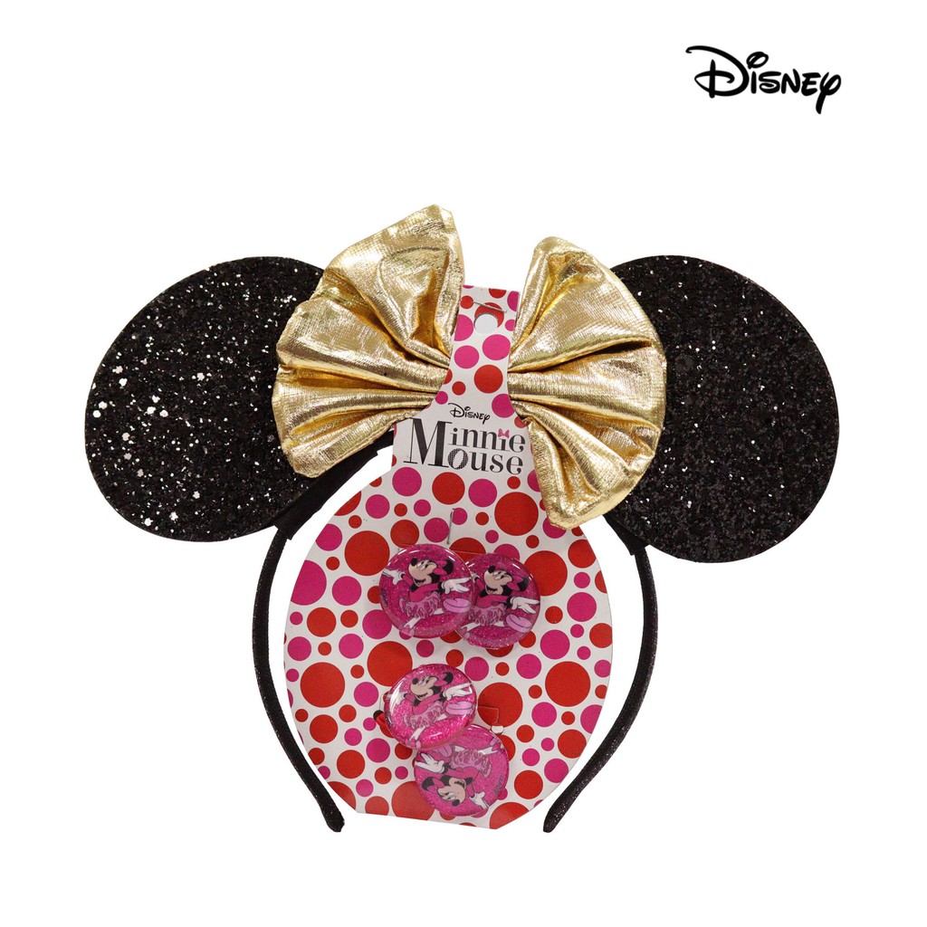 Disney Minnie Mouse Ears Headband and Pony tail Set | Shopee Philippines