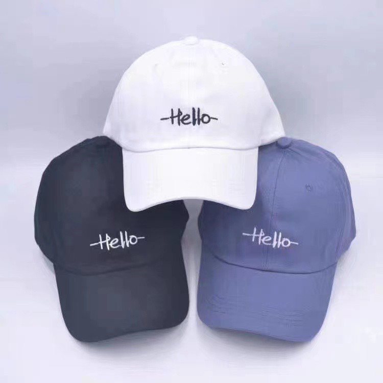 Statement Cap/ Street Wear Cap/ Minimalist Cap Hello design Unisex ...