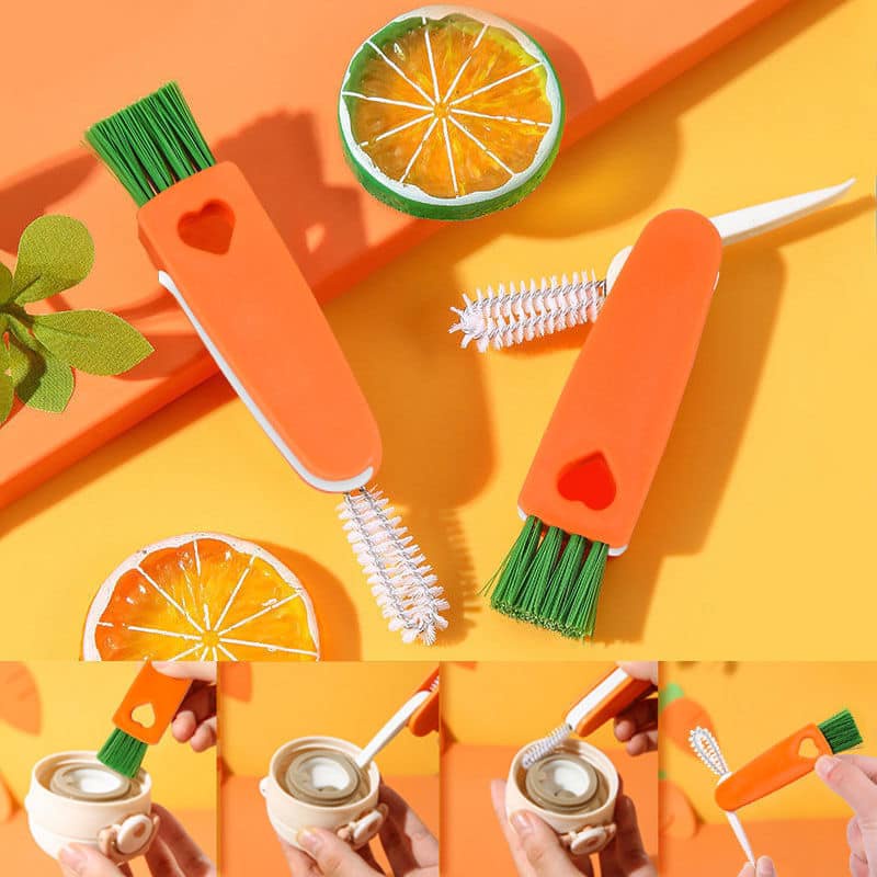 3 in 1 Multifunctional Tyeso Cup Lid Cleaning Brush Mini for Vacuum ...