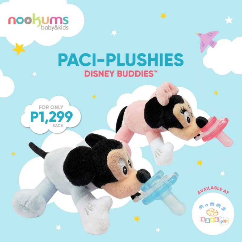Nookums Paci-Plushies LIMITED EDITION ( Minnie Mouse And Mickey Mouse ...