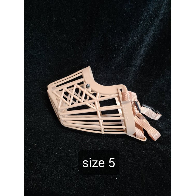MUZZLE OR BUSAL SIZE 5 FOR DOGS ANTI BITING ADJUSTABLE PLASTIC MASK ...