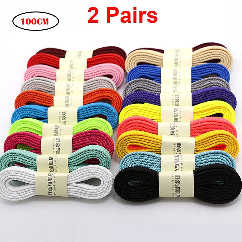 2Pairs 100cm Thich Flat Fat Shoe Laces Shoelaces Wide | Shopee Philippines