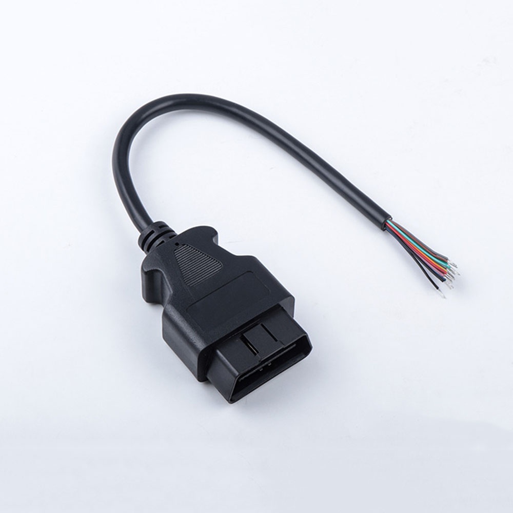 OBD2 16 Pin Male Plug Connector For ELM327 Extension Adapter OBD Cable ...