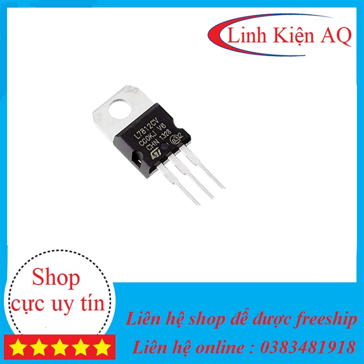 Power Ic L7812 1 5a To 220 Linhkiendientubk Shopee Philippines