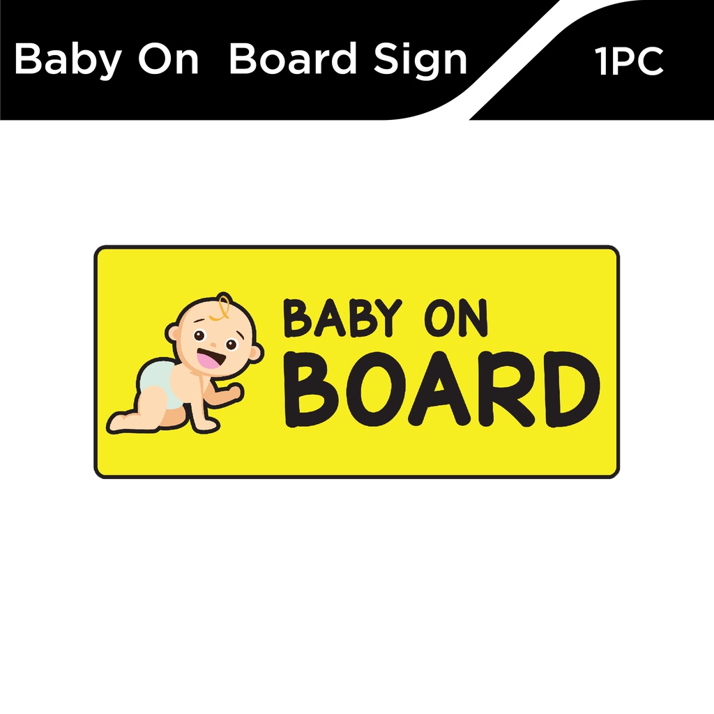 De-Sign Baby on Board signage stickers for car 4x10" Inches, Waterproof ...