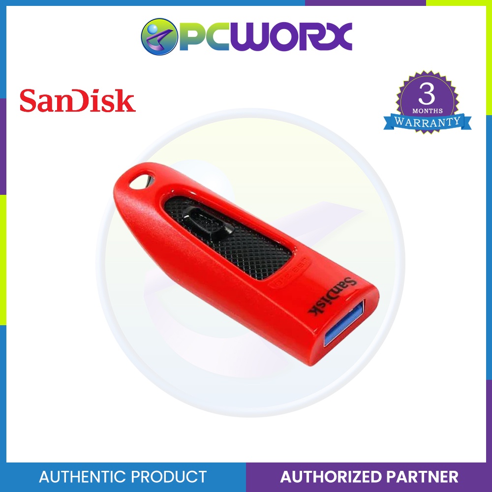 Sandisk SDCZ48-064G-U46 64GB Ultra USB 3.0 Red | Shopee Philippines