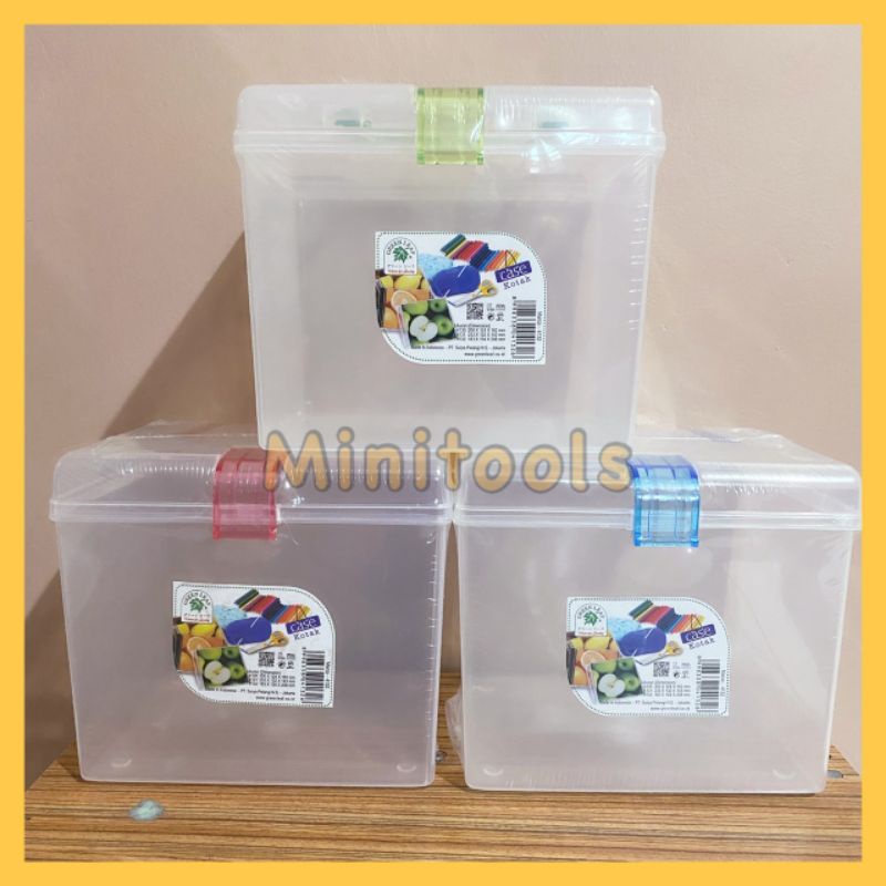 3.1 liter Large Storage Plastic Box/Multipurpose Plastic Box/Green Leaf ...