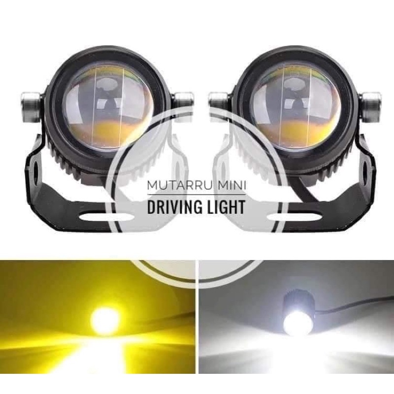 Mutarru Water proof Mini Driving Light MDL V2 White / Yellow | Shopee ...