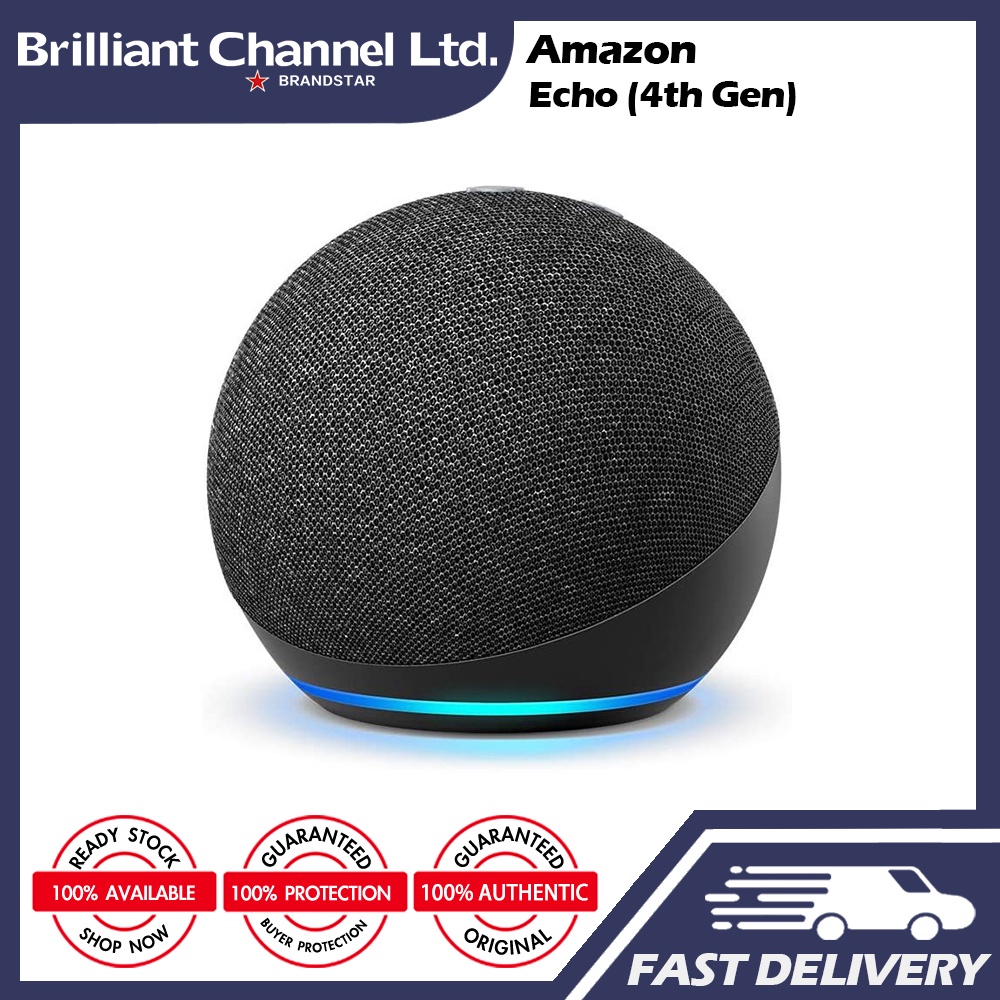 Amazon Echo (4th Gen) With Premium Sound, Smart Home Hub And Alexa - Charcoal B07XKF5RM3 ...