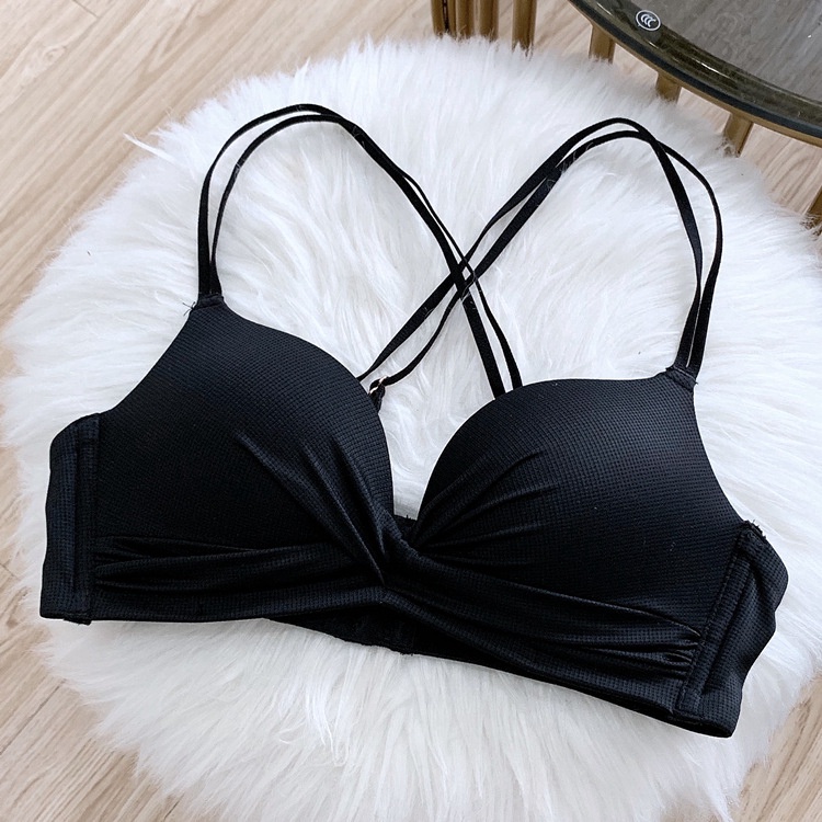 Victorian lingerie secret cross small chest gathered sexy push up bra ...