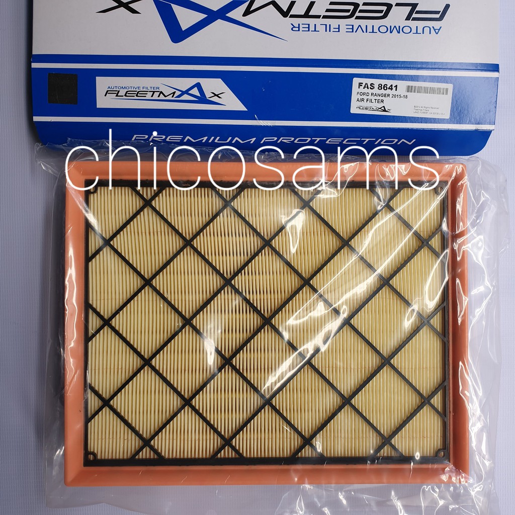 FLEETMAX Air Filter FAS8641 FORD Ranger / Everest 2015-2021 | Shopee ...