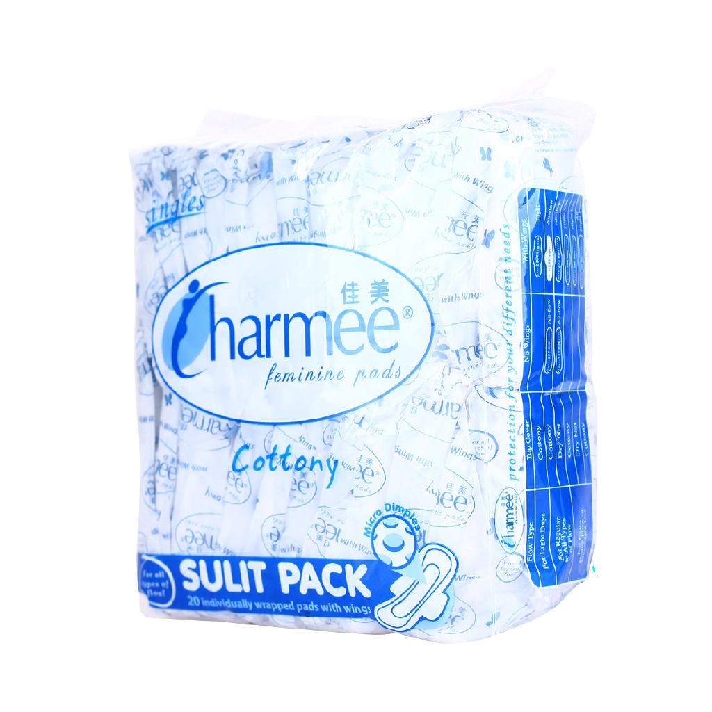 Charmee Sanitary Napkin All-Flow w/ wings Sulit Pack 20's | Shopee ...