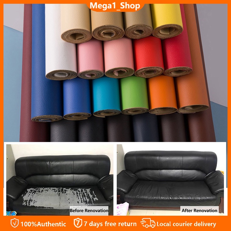 50cm x 137cm Self Adhesive Leather Patch Stickers No Ironing Sofa ...