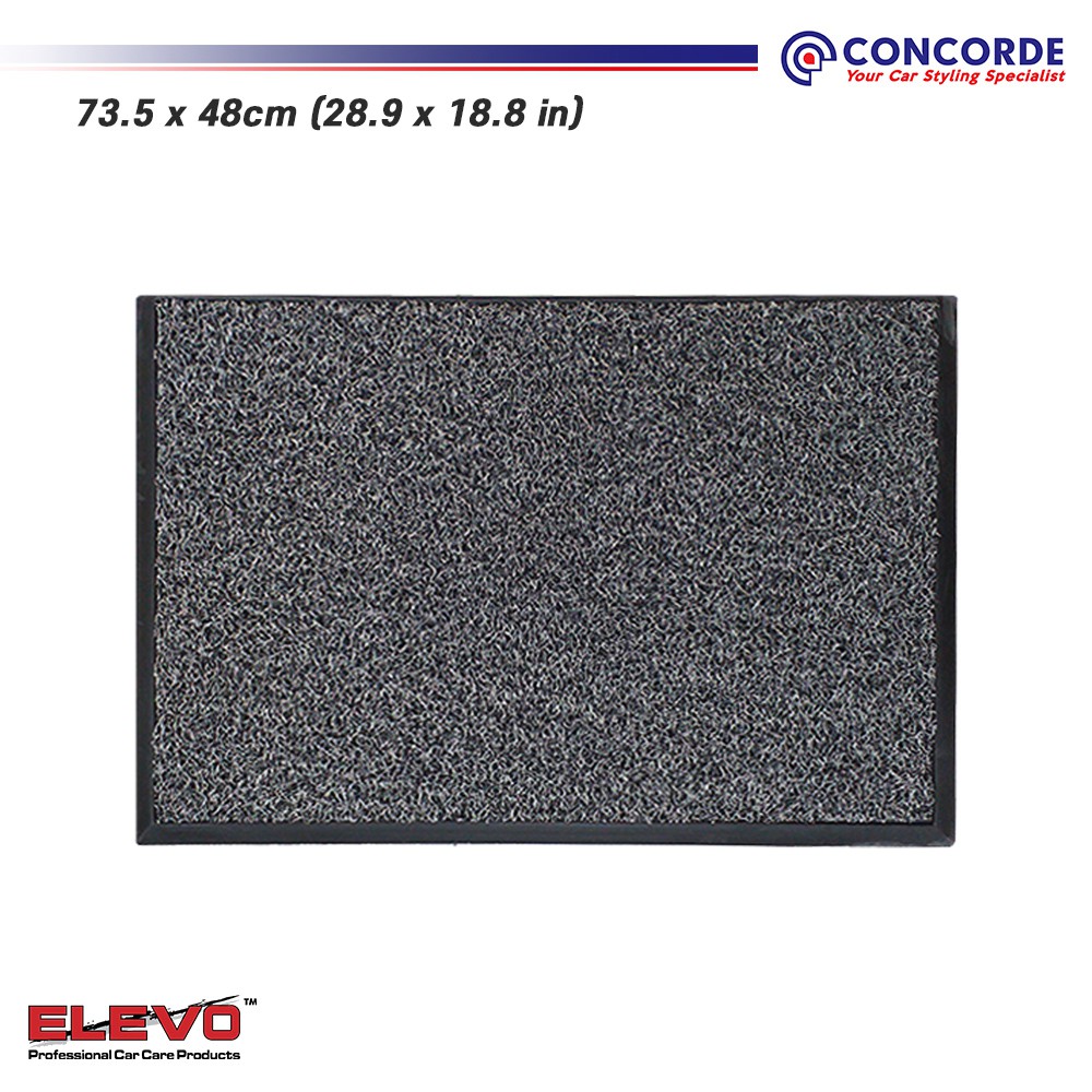 ELEVO HEAVY DUTY DISINFECTANT MAT 29"X19" BLACK/GRAY | Shopee Philippines