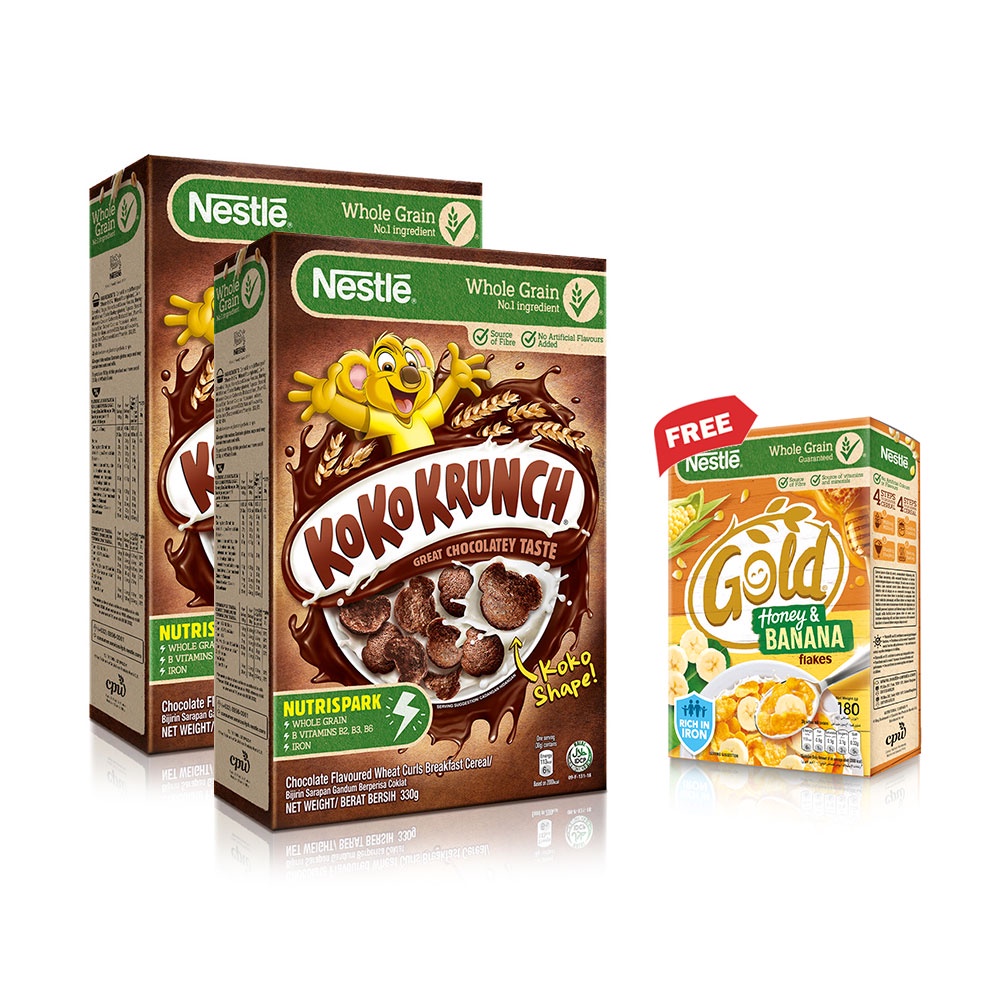 Koko Krunch 330g x 2 with FREE Gold Banana | Shopee Philippines