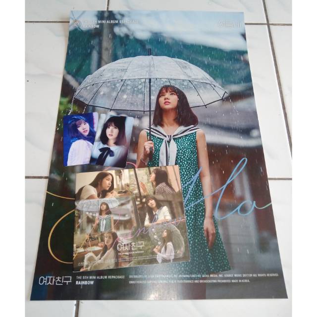 Wts Album Gfriend Rainbow Poster Eunha | Shopee Philippines