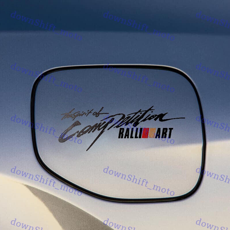 RALLIART Reflective Car Window Vinyl Decal Sticker For Mitsubishi ...