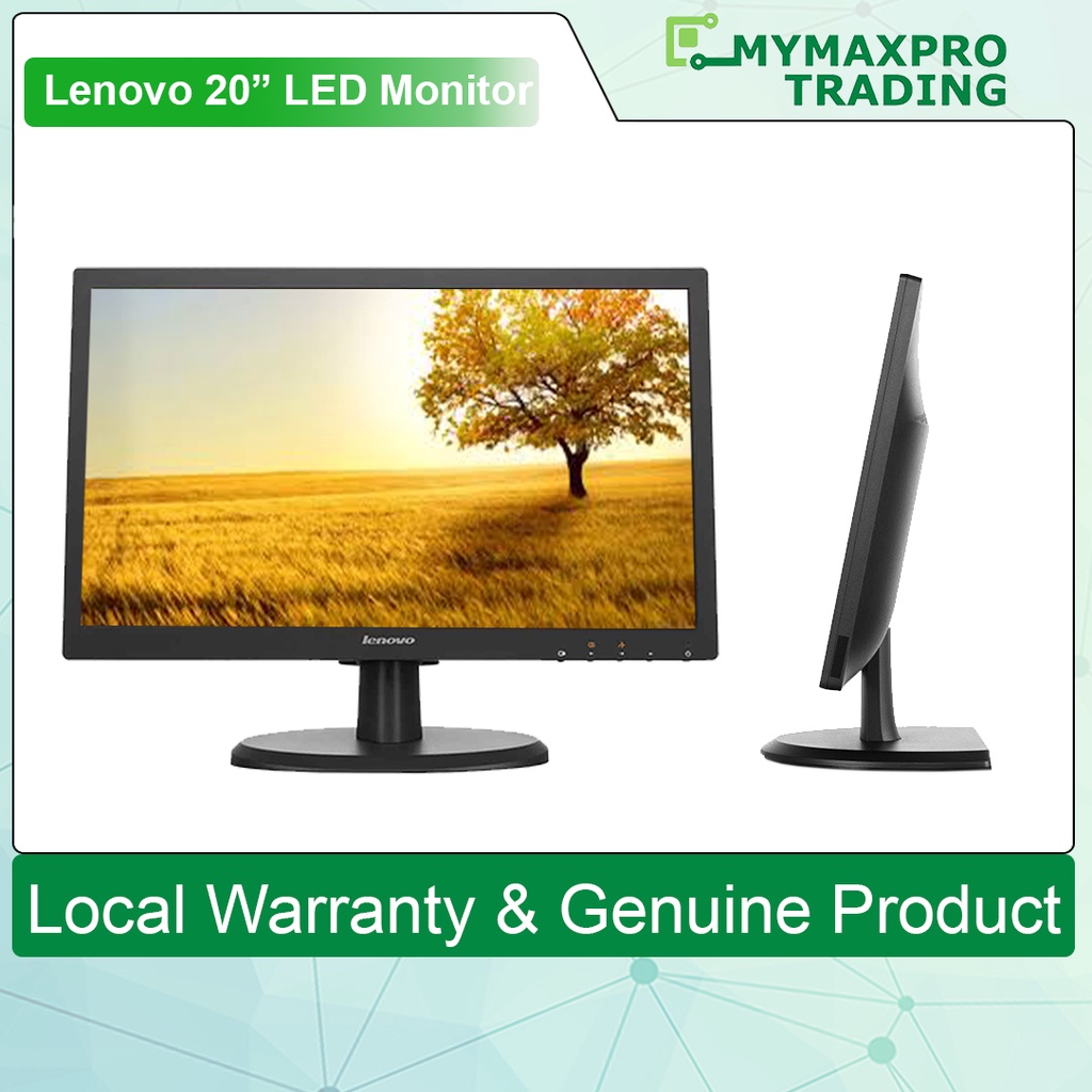 Lenovo ThinkVision E2054A 20" LED Monitor 1440 x 900 HD VGA | Shopee ...