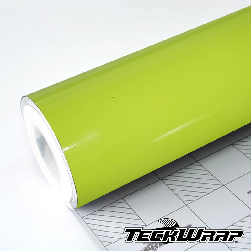Teckwrap CG08 TOXIC GREEN premium banana hat GREEN Decal used for car ...