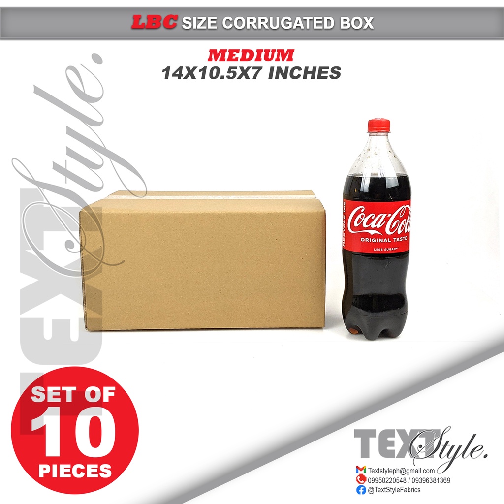 Textstyle Medium LBC Express Sizes Corrugated Cargo Shipping Boxes ...