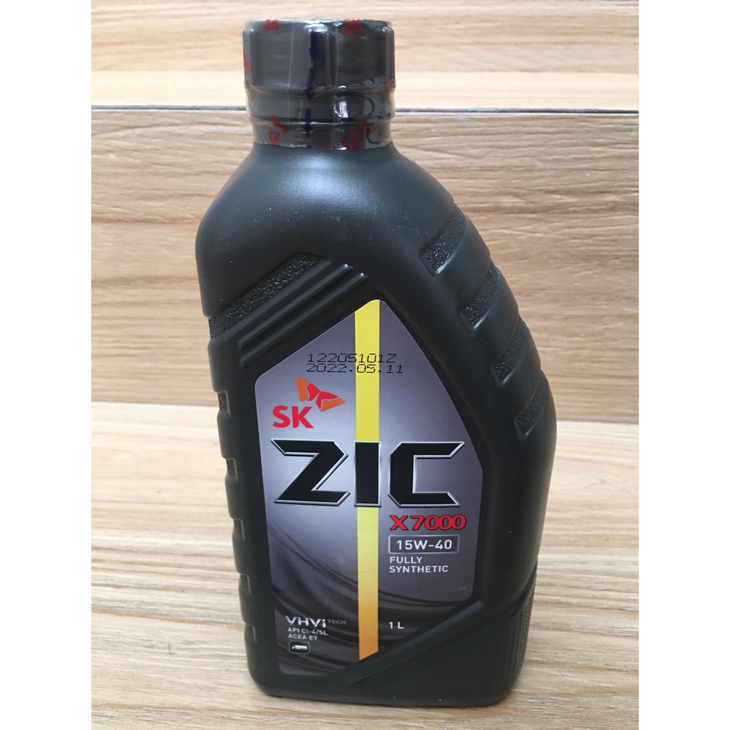 Motor Oil Diesel Fully Synthetic SK ZIC X7000 15W-40 1L | Shopee ...