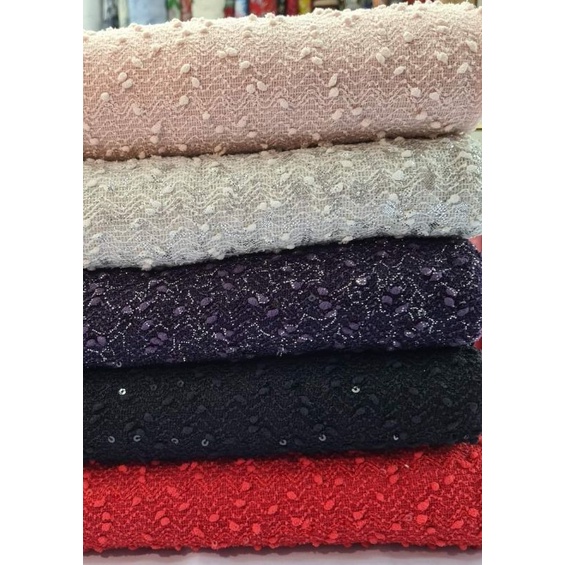SPECIAL FABRICS EMBOSSED KNIT SWISSDOTs. Sold per yard | Shopee Philippines