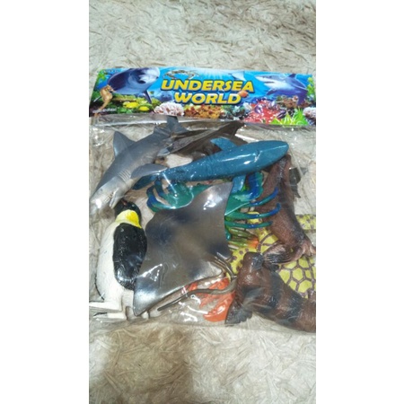 rubber sea animals(10pcs) | Shopee Philippines