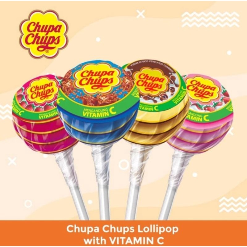 .Classic lollipop chupa chups candy with cola, strawberry, chocolate, vanilla, blaster flavors ...
