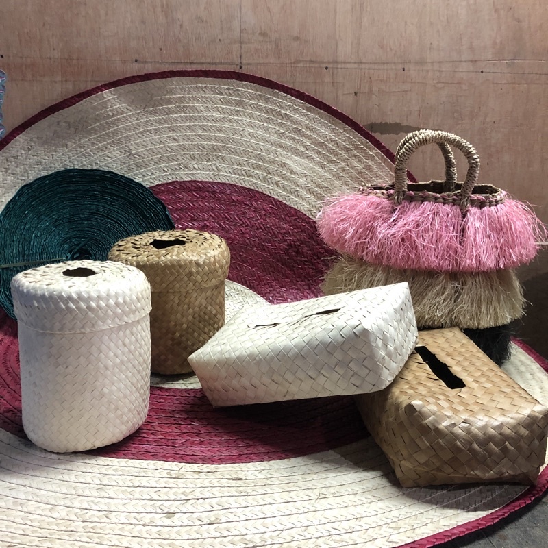 Buri Tissue Box holder - rectangle & round - handmade | Shopee Philippines
