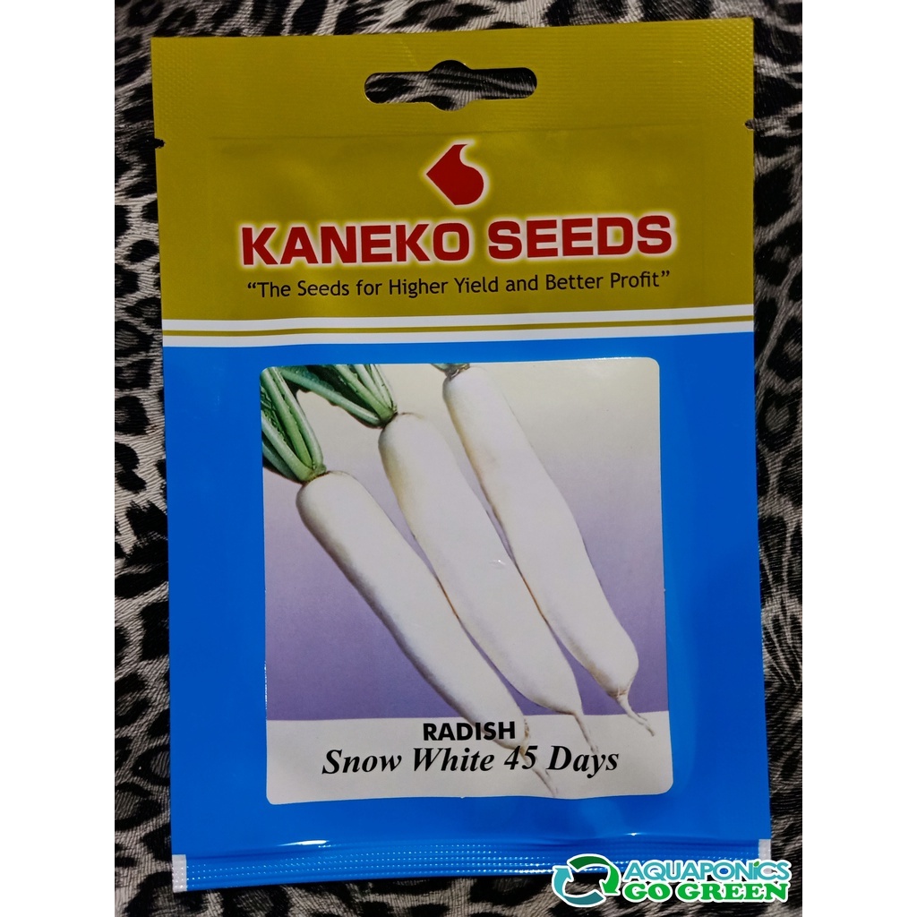 AquaponicsGoGreen | Radish ( Snow White 45 Days ) | Kaneko Seeds ...
