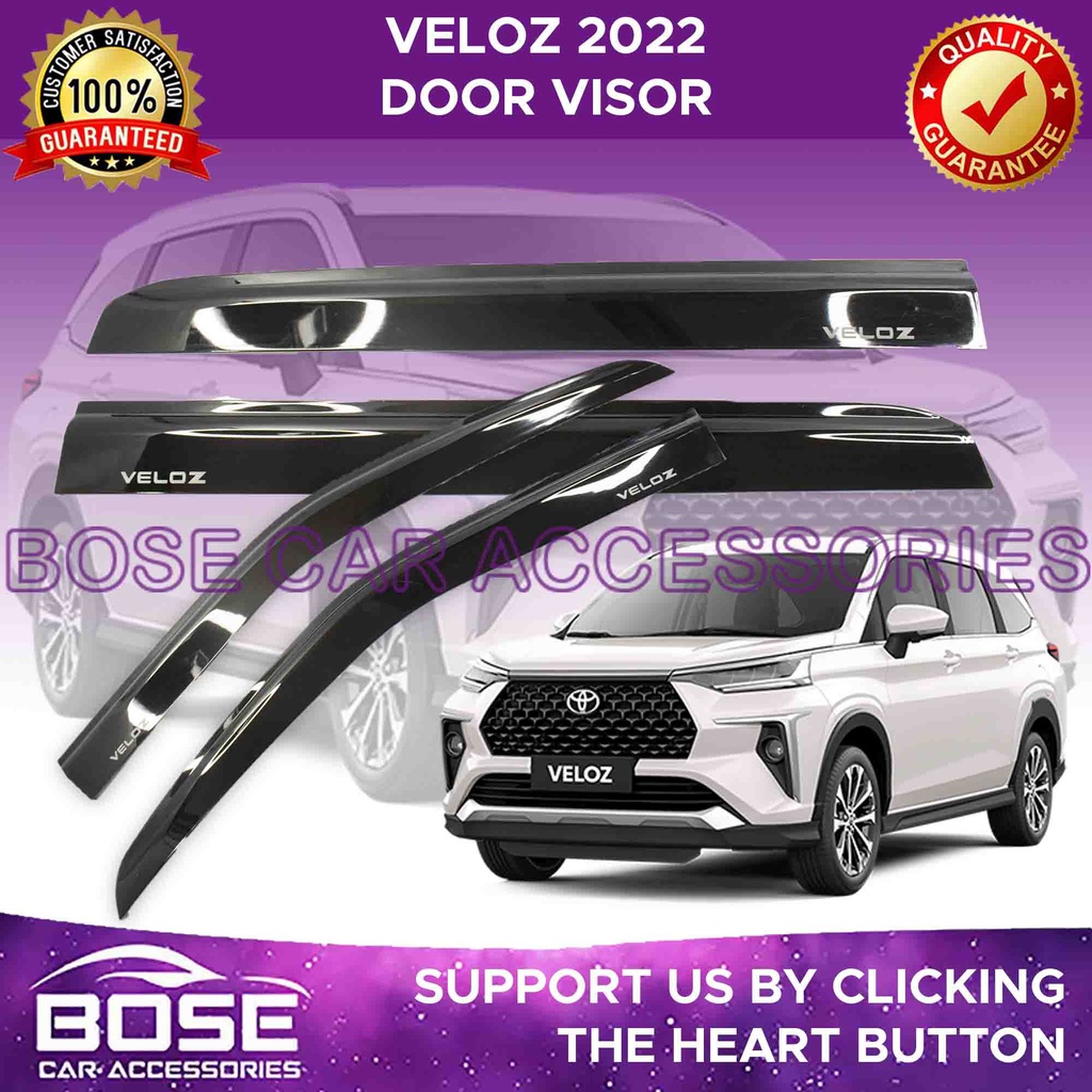 Toyota Veloz High Quality Injection type Door Visor 2022 2023 ON Rain ...