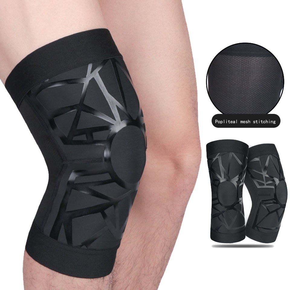 One Piece Elastic Sports Knee Pads Compression Anti-Collision ...