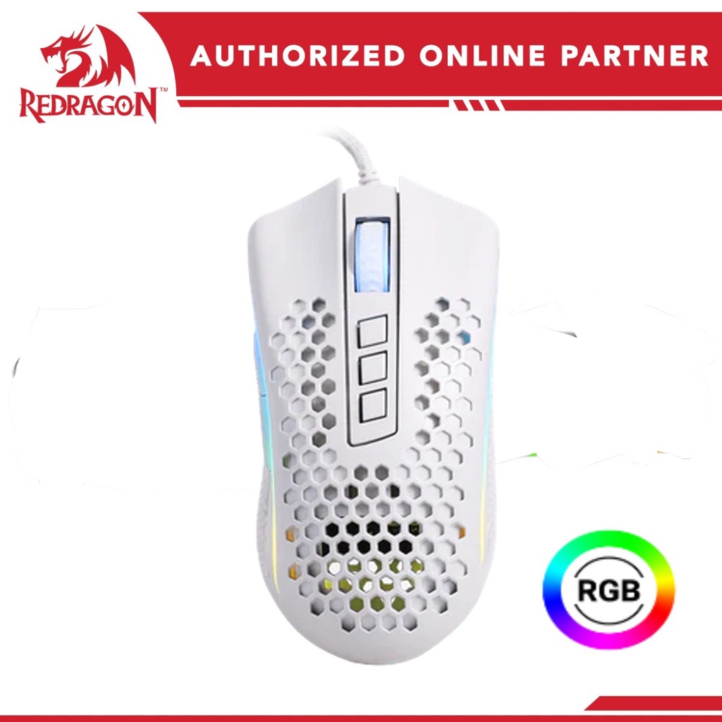 Redragon Storm M808 Gaming Mouse White | Shopee Philippines