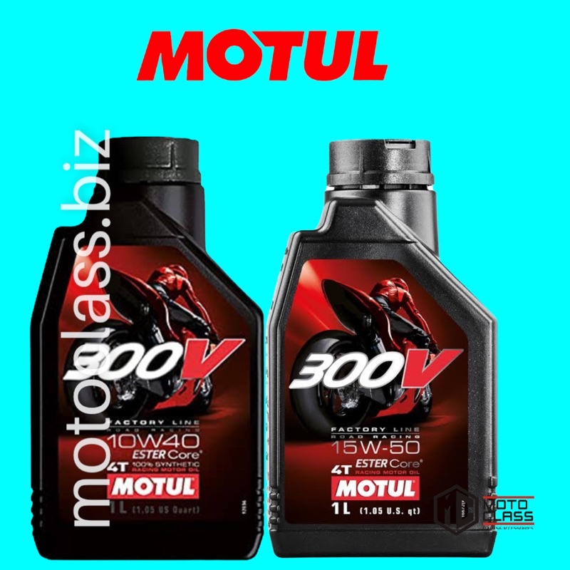 MOTUL 300V 10W40/15w 50 1L oil | Shopee Philippines