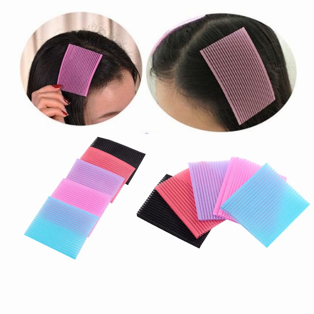 12pcs Magic Colorful Tape Fringe Hair Bang Patch Stick Front Bangs ...