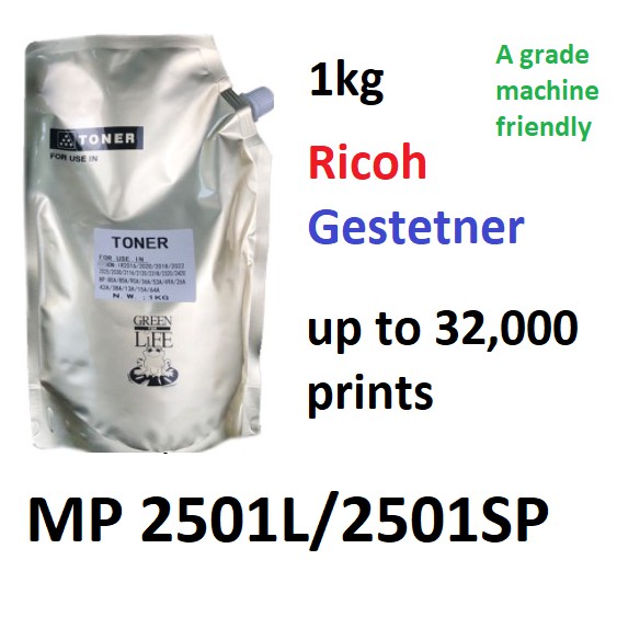 1kg black refill toner for Ricoh and Gestetner MP2501 MP2501S MP 2501 ...