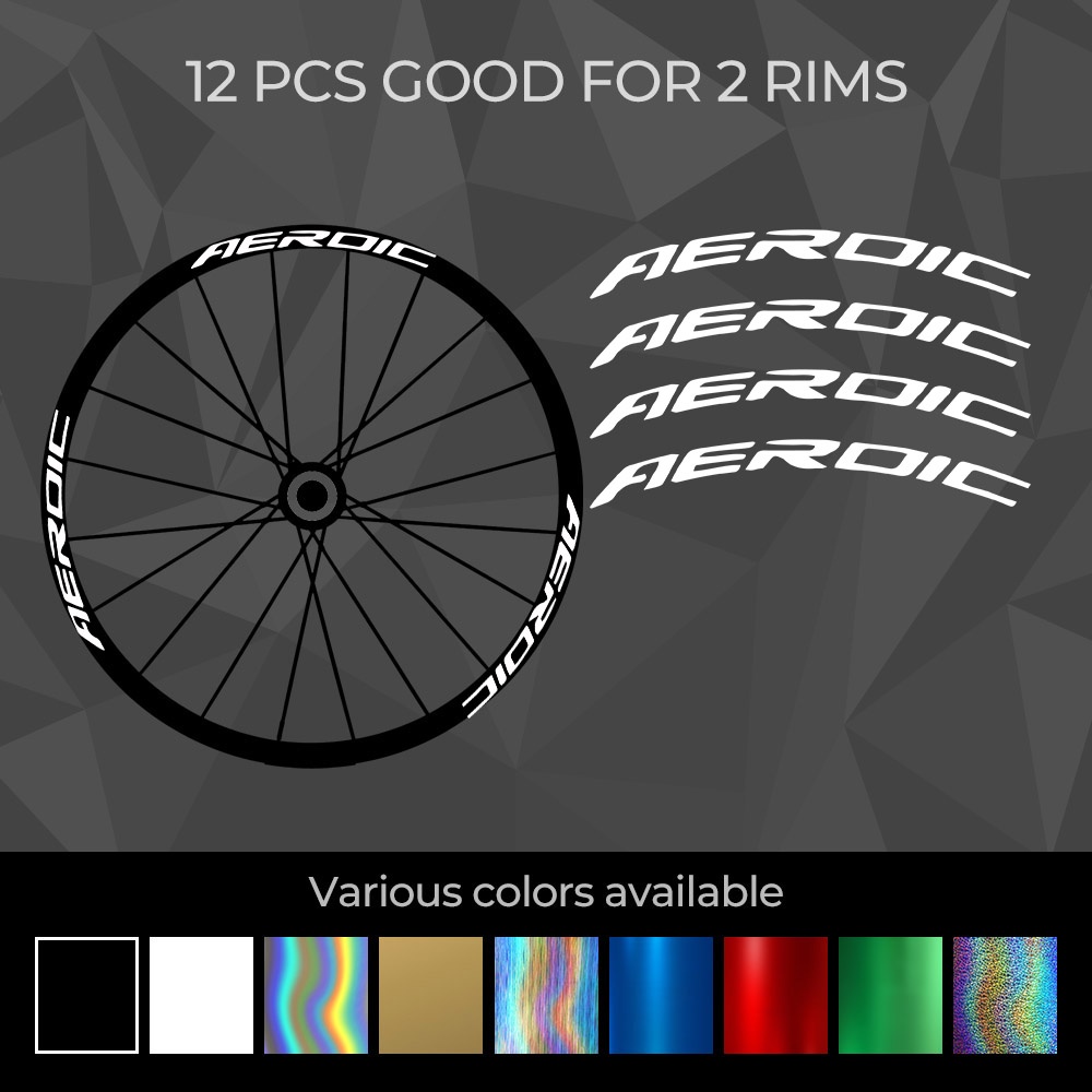 AEROIC | 26 | 27.5 | 29 | Wheel Rim Decal Stickers For Mountain Bike ...