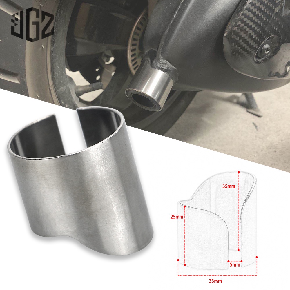 For Vespa GTS 250 300 Motorcycle Stainless Steel Exhaust Pipe End Cap ...