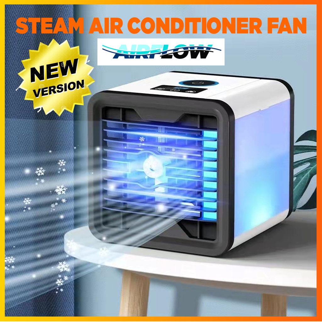 AIRFLOW STEAM AIR CONDITIONER Cooler Portable Mini Fan Air Conditioner ...