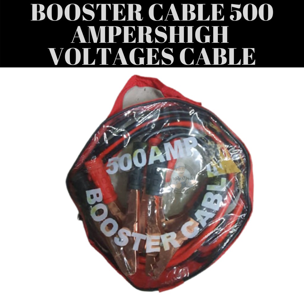 Jrshopeeph Booster Cable 500 Ampers High Voltages Cable Jump Leads 500 ...