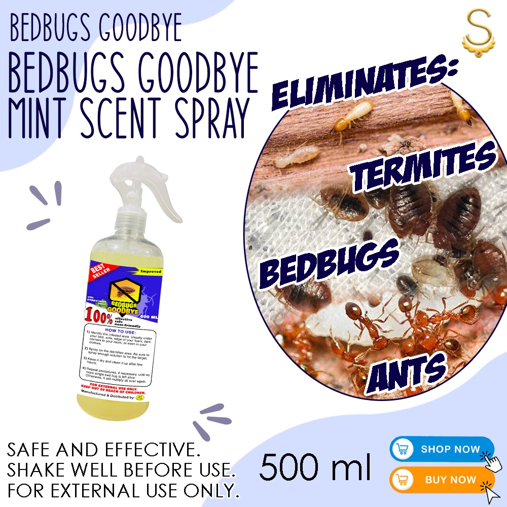 Bedbugs Goodbye Spray 500ml Natural Bedbugs Killer Bedbugs Remover ...
