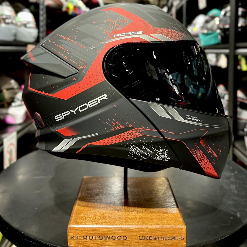 SPYDER Force S5 Modular Dual Visor Helmet w/ FREE EXTRA LENS | Shopee ...