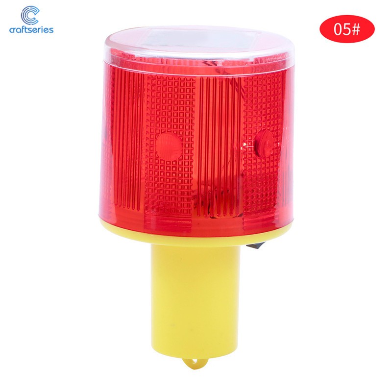 Solar Strobe Warning Red Light For Night Road Construction Cone Traffic ...