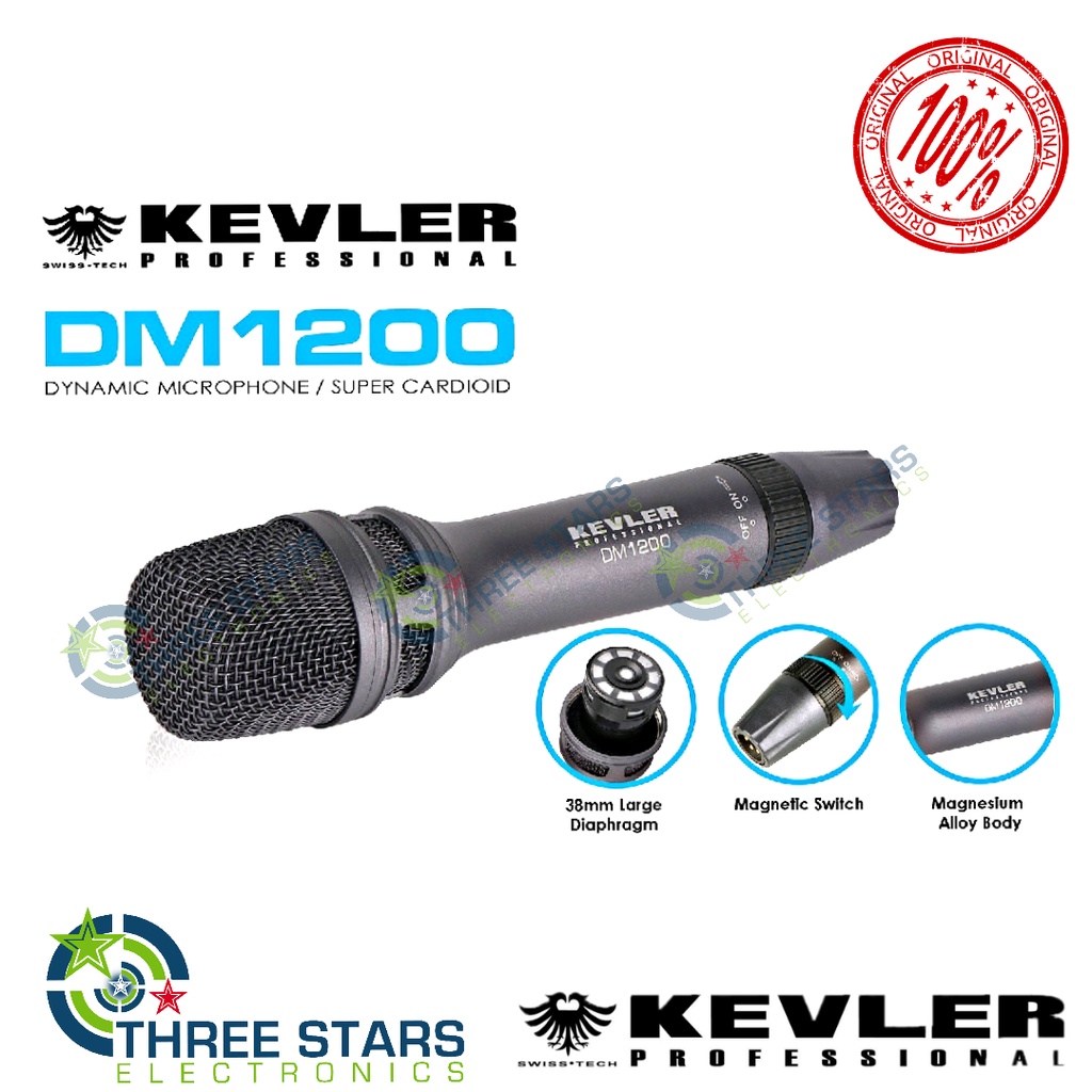 Original Kevler DM 1200 Premium Crafted Dynamic Supercardioid ...