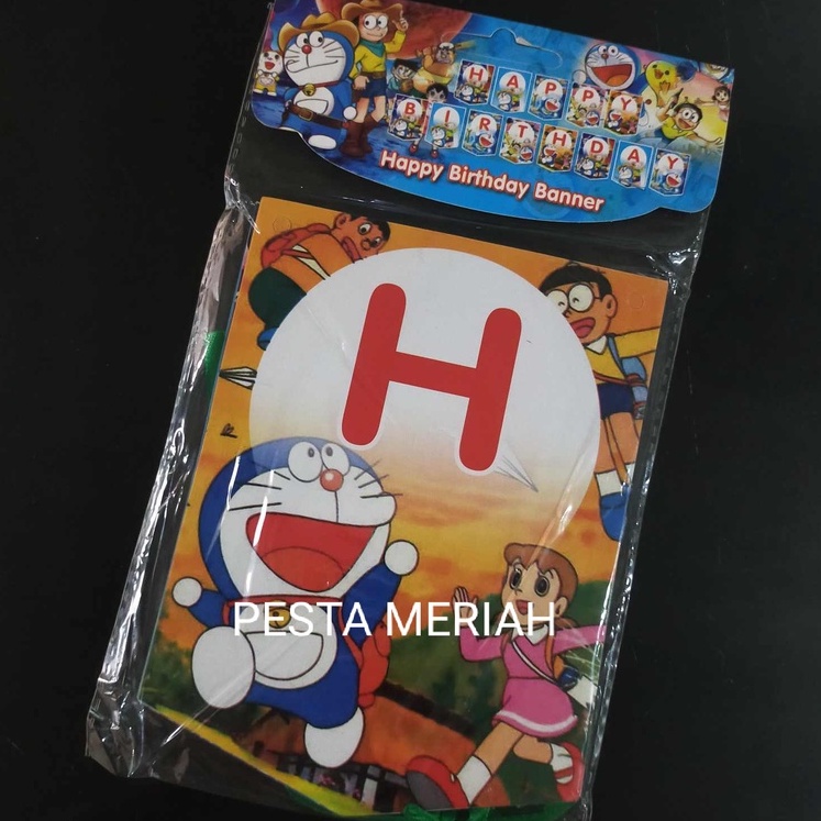 DORAEMON BANNER / HAPPY BIRTHDAY DORAEMON BANNER / DORAEMON HBD BANNER ...